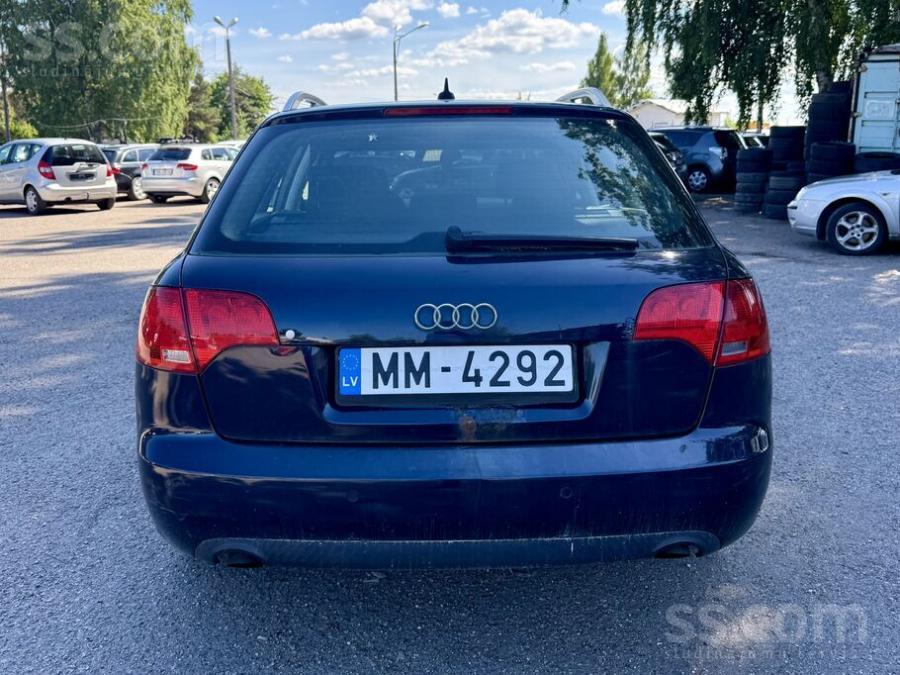 Blue Audi A4 2005 in Riga, with an engine capacity of 3.00 L and mileage of 0 thousand km for 1350 €, photo 6 on AUTOMOTO.COM.LV