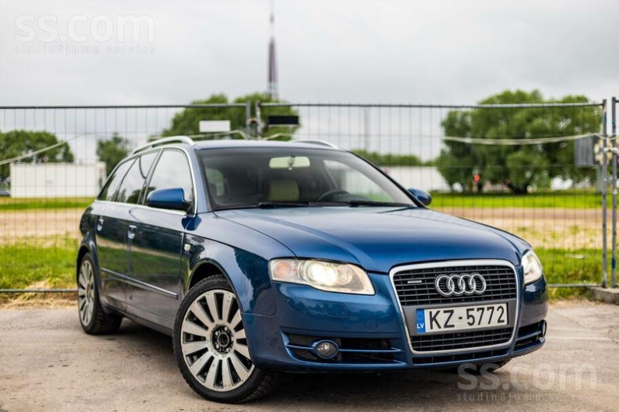 Zils Audi A4 2006 Rīga, ar dzinēja tilpumu 3.00 L un nobraukumu 338 tūkst. km par 4290 €, foto 2 vietnē AUTOMOTO.COM.LV