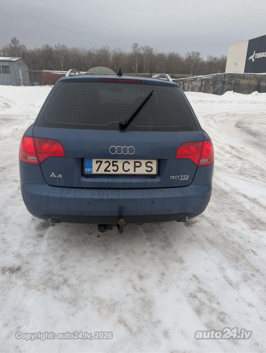 Zils Audi A4 2006 Tallina, ar dzinēja tilpumu 3.00 L un nobraukumu 281 tūkst. km par 5500 €, foto 4 vietnē AUTOMOTO.COM.LV