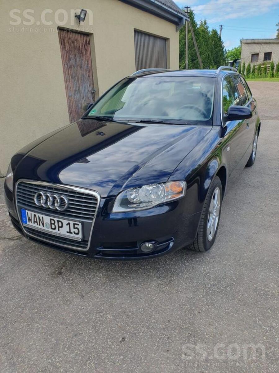 Zils Audi A4 2006 Ludza, ar dzinēja tilpumu 2.00 L un nobraukumu 228 tūkst. km par 3850 €, foto 1 vietnē AUTOMOTO.COM.LV