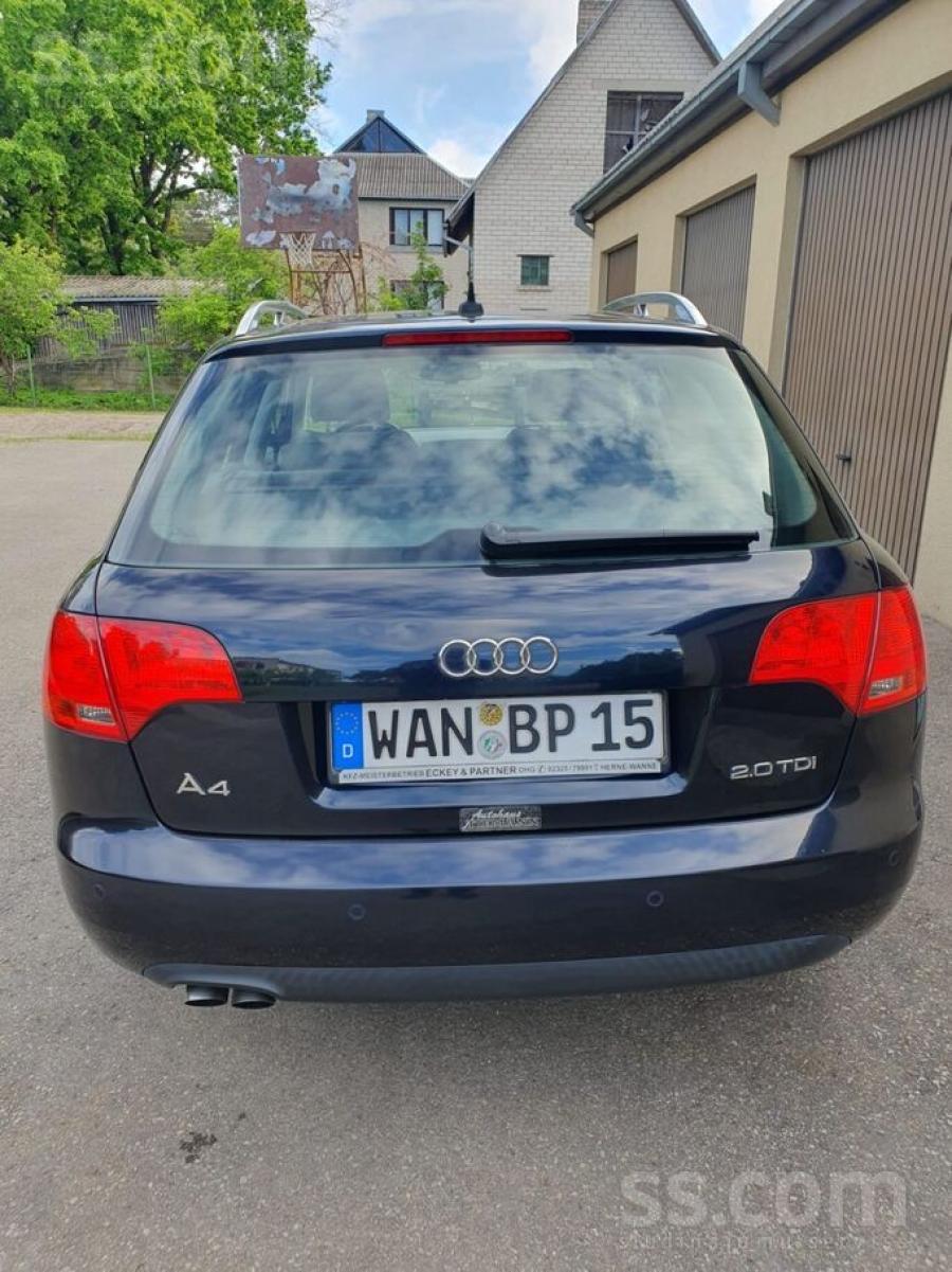 Zils Audi A4 2006 Ludza, ar dzinēja tilpumu 2.00 L un nobraukumu 228 tūkst. km par 3850 €, foto 12 vietnē AUTOMOTO.COM.LV