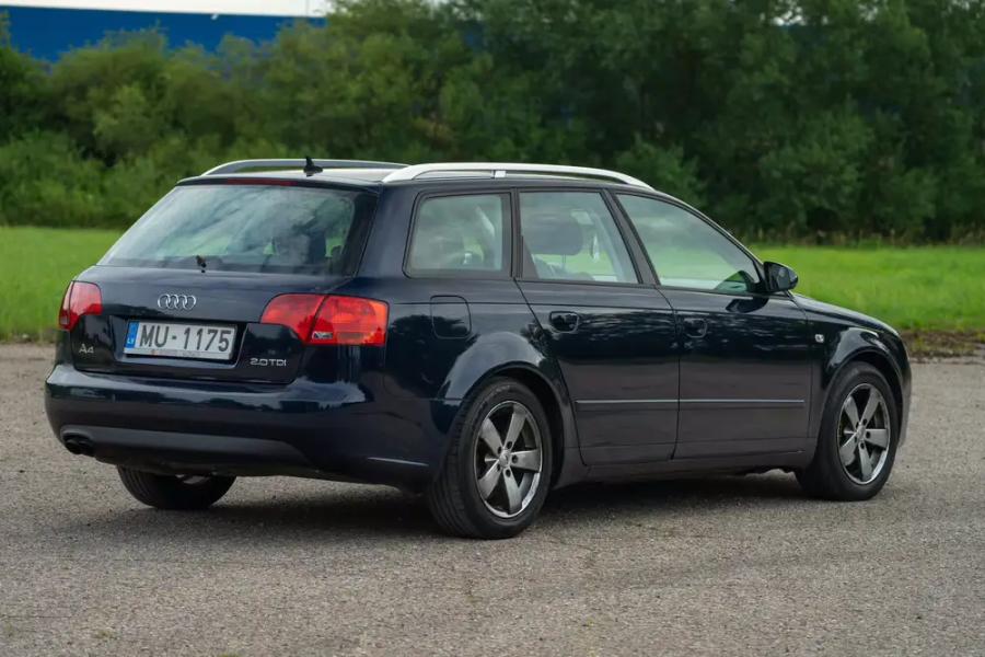 Blue Audi A4 2006 in Liepaja, with an engine capacity of 2.00 L and mileage of 278 thousand km for 2500 €, photo 5 on AUTOMOTO.COM.LV