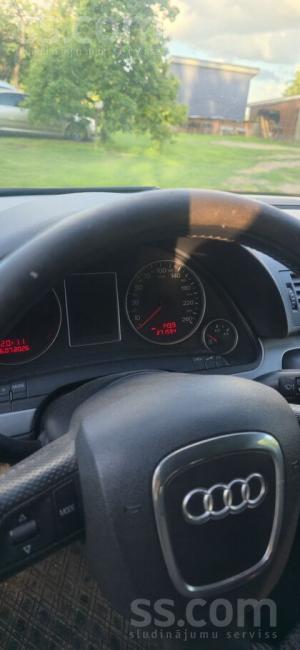 Blue Audi A4 2006 in Kuldiga, with an engine capacity of 1.90 L and mileage of 271 thousand km for 1350 €, photo 6 on AUTOMOTO.COM.LV