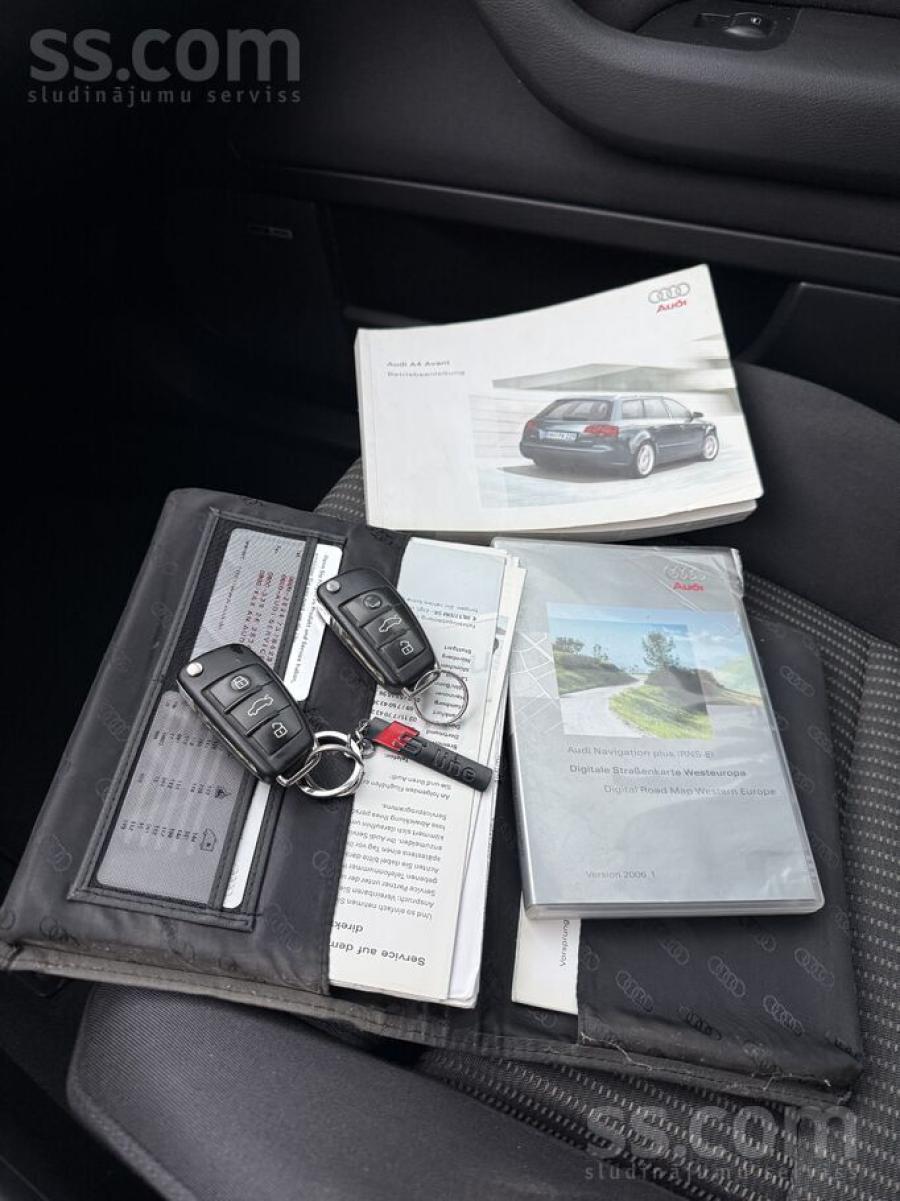 Blue Audi A4 2006 in Tukums, with an engine capacity of 1.90 L and mileage of 271 thousand km for 3990 €, photo 17 on AUTOMOTO.COM.LV