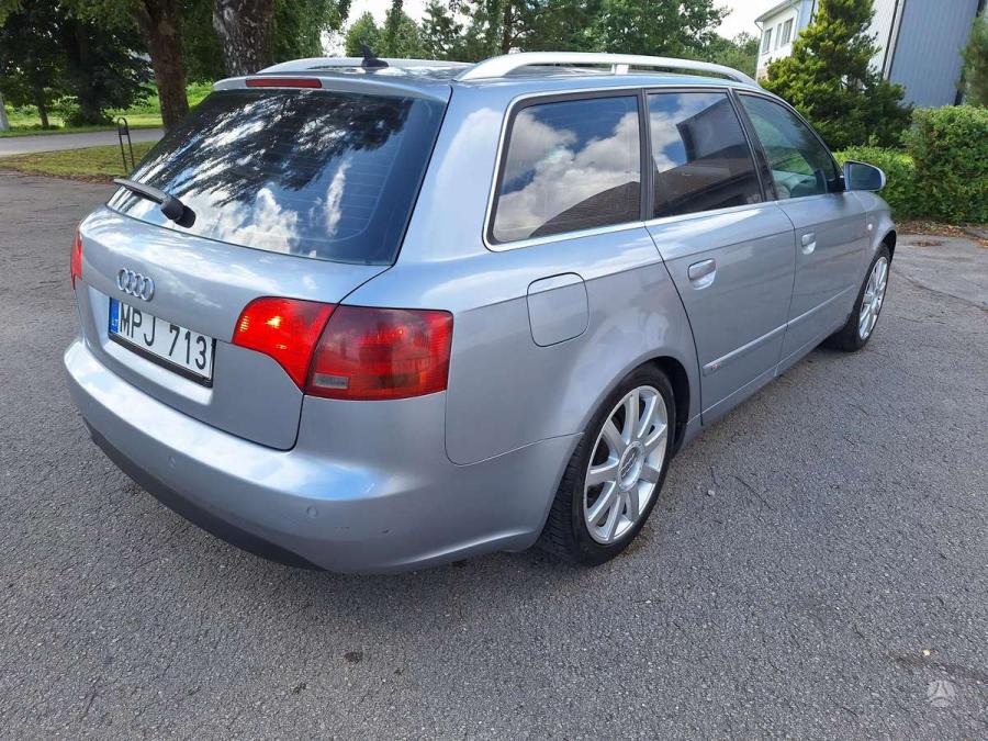 Blue Audi A4 2006 in Kelme, with an engine capacity of 2.00 L and mileage of 342 thousand km for 2750 €, photo 6 on AUTOMOTO.COM.LV