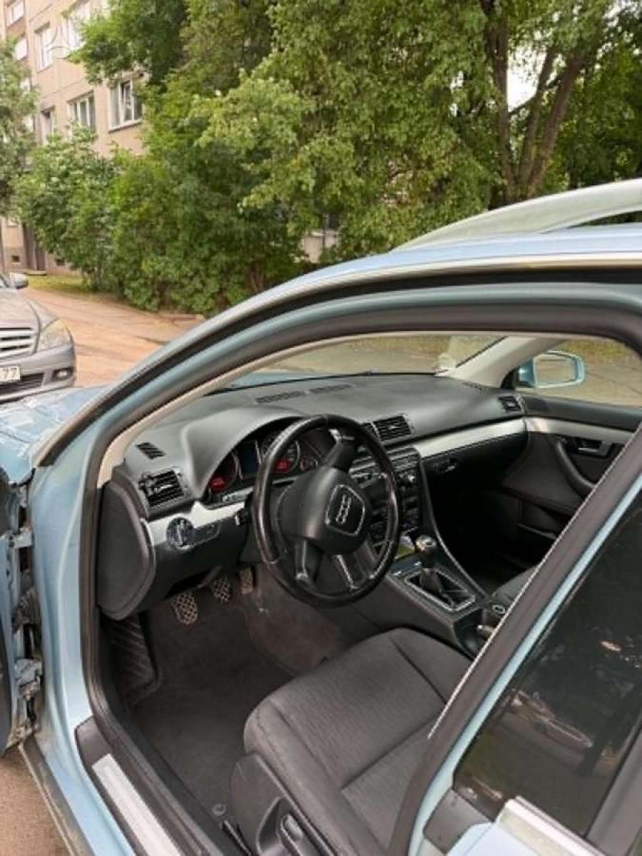 Blue Audi A4 2006 in Kaunas, with an engine capacity of 1.97 L and mileage of 350 thousand km for 1500 €, photo 7 on AUTOMOTO.COM.LV