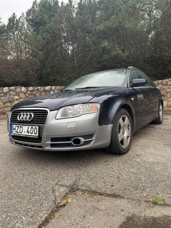Blue Audi A4 2006 in Alytus, with an engine capacity of 1.97 L and mileage of 420 thousand km for 1200 €, photo 1 on AUTOMOTO.COM.LV