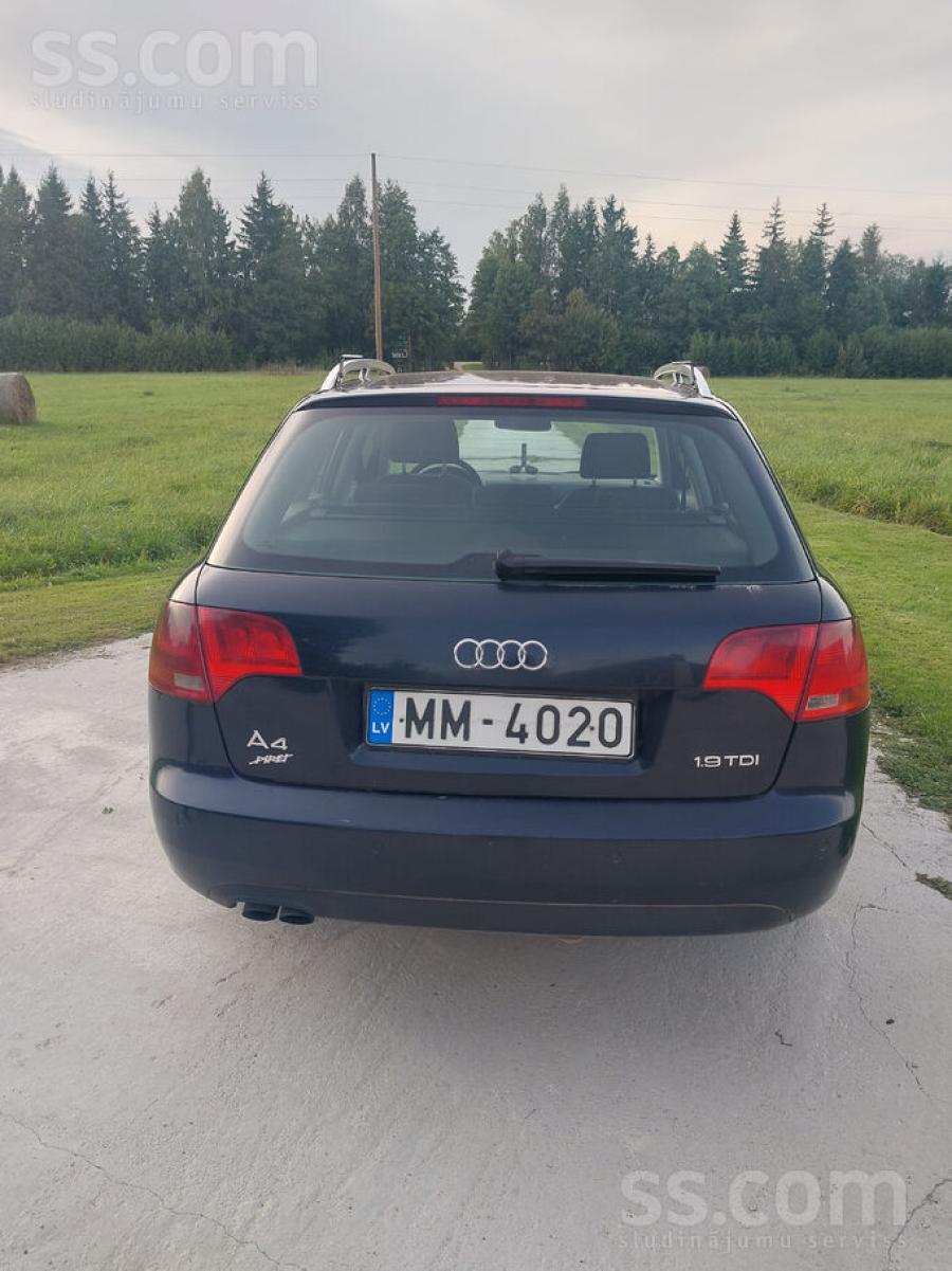 Blue Audi A4 2006 in Ludza, with an engine capacity of 1.90 L and mileage of 316 thousand km for 2500 €, photo 3 on AUTOMOTO.COM.LV