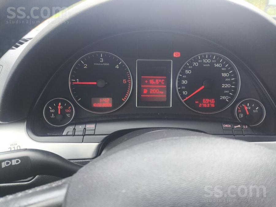 Blue Audi A4 2006 in Kraslava, with an engine capacity of 2.00 L and mileage of 276 thousand km for 2750 €, photo 11 on AUTOMOTO.COM.LV