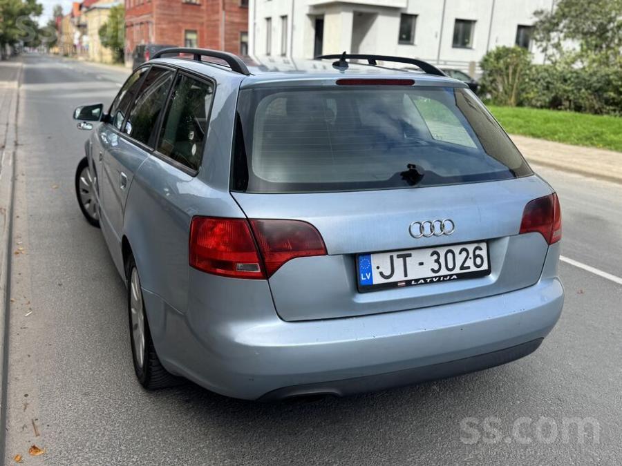 Blue Audi A4 2006 in Jelgava, with an engine capacity of 2.00 L and mileage of 313 thousand km for 1680 €, photo 6 on AUTOMOTO.COM.LV