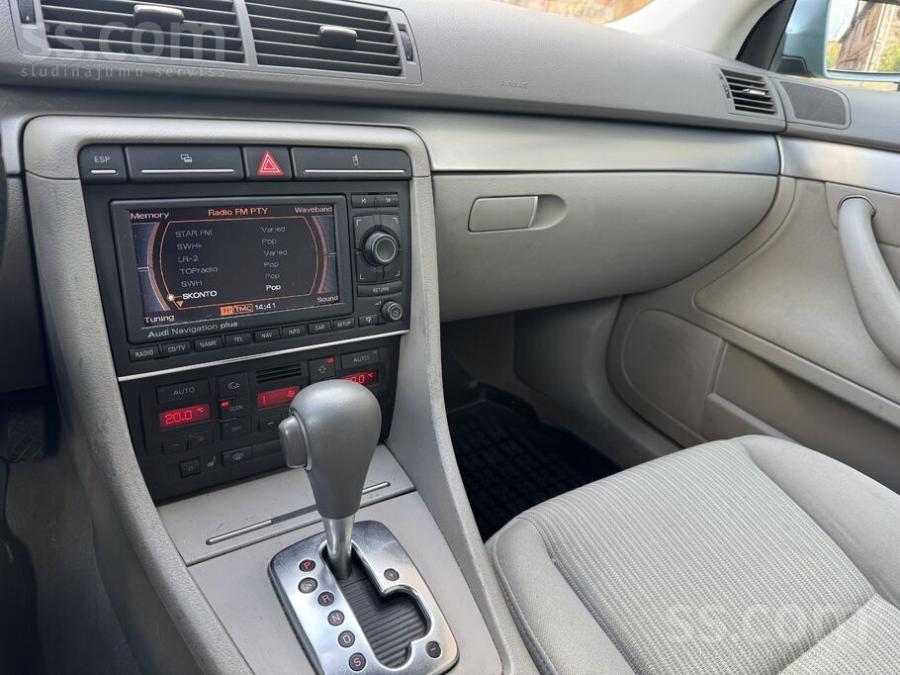 Blue Audi A4 2006 in Jelgava, with an engine capacity of 2.00 L and mileage of 313 thousand km for 1680 €, photo 12 on AUTOMOTO.COM.LV