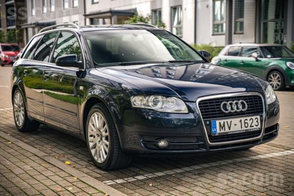 Blue Audi A4 2007 in Riga, with an engine capacity of 2.00 L and mileage of 0 thousand km for 3590 €, photo 3 on AUTOMOTO.COM.LV