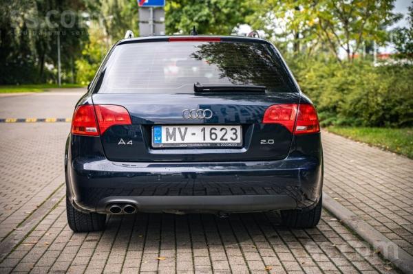 Blue Audi A4 2007 in Riga, with an engine capacity of 2.00 L and mileage of 0 thousand km for 3590 €, photo 5 on AUTOMOTO.COM.LV