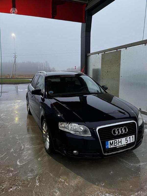Blue Audi A4 2007 in Kedainiai, with an engine capacity of 1.99 L and mileage of 343 thousand km for 1999 €, photo 1 on AUTOMOTO.COM.LV