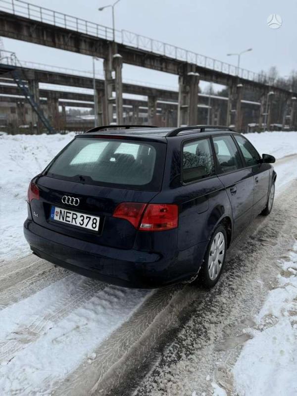 Blue Audi A4 2007 in Jurbarkas, with an engine capacity of 1.99 L and mileage of 332 thousand km for 2250 €, photo 6 on AUTOMOTO.COM.LV