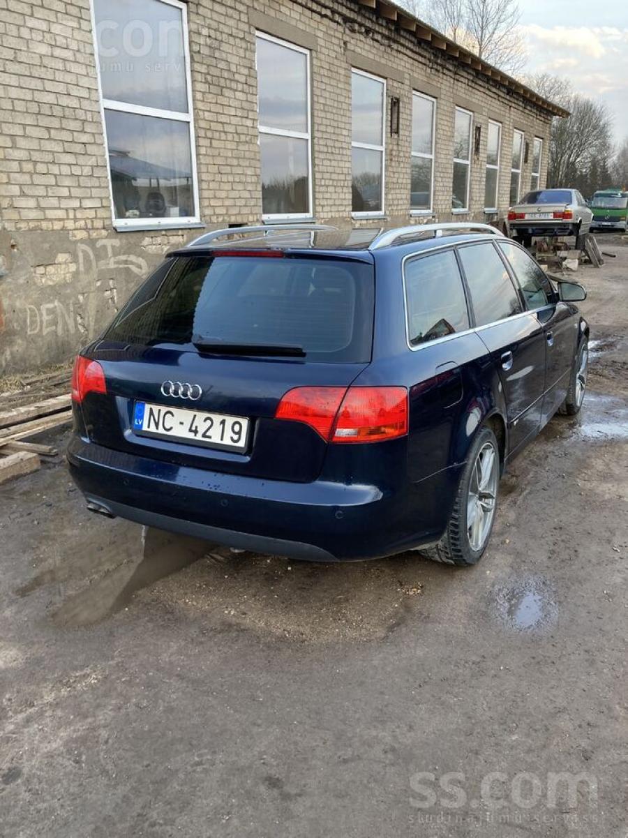 Blue Audi A4 2007 in Riga, with an engine capacity of 2.00 L and mileage of 398 thousand km for 2500 €, photo 3 on AUTOMOTO.COM.LV