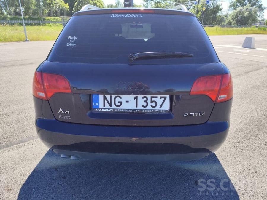Blue Audi A4 2007 in Bauska, with an engine capacity of 2.00 L and mileage of 299 thousand km for 1500 €, photo 5 on AUTOMOTO.COM.LV
