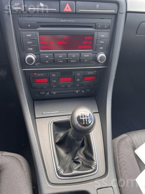 Blue Audi A4 2007 in Riga, with an engine capacity of 2.00 L and mileage of 258 thousand km for 3947 €, photo 10 on AUTOMOTO.COM.LV
