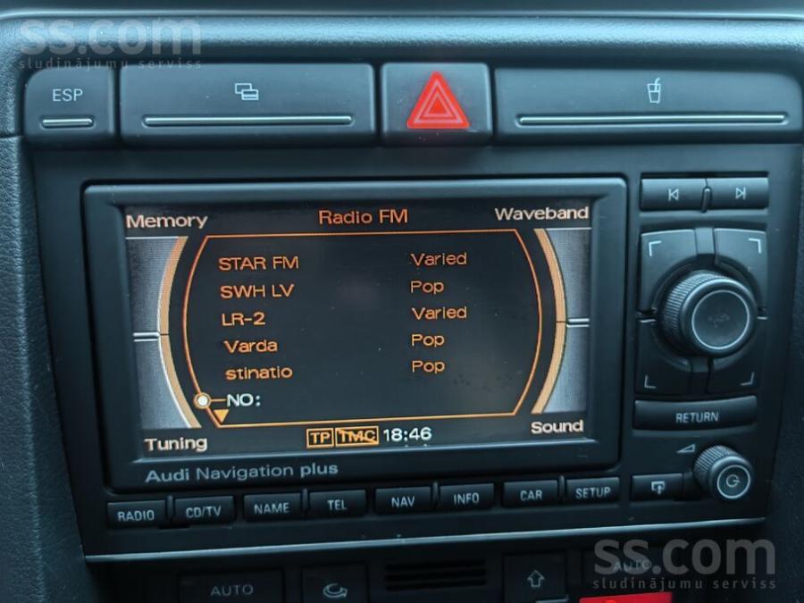 Blue Audi A4 2007 in Riga, with an engine capacity of 2.00 L and mileage of 319 thousand km for 2700 €, photo 6 on AUTOMOTO.COM.LV