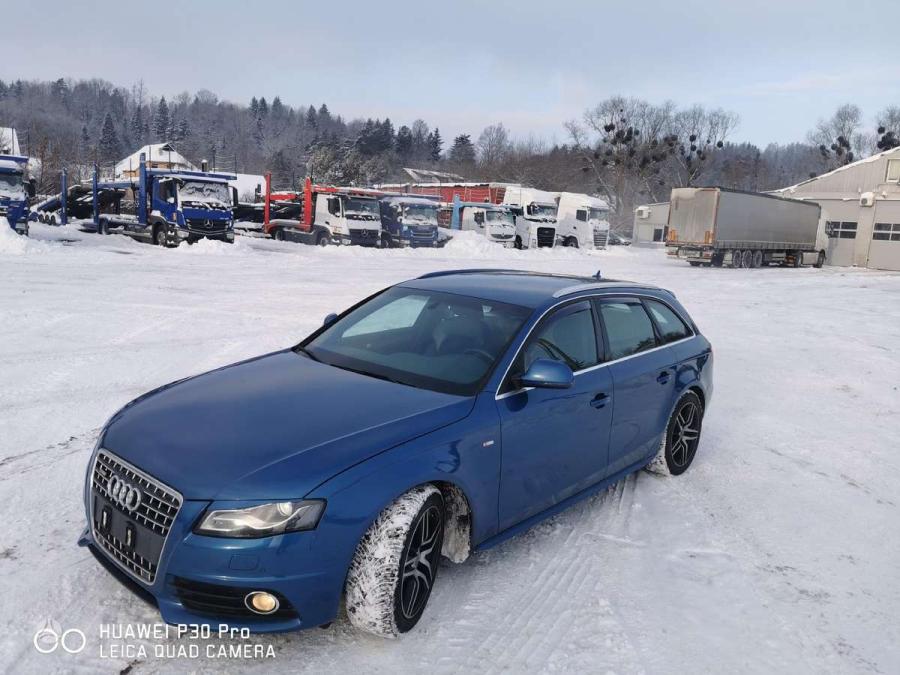 Blue Audi A4 2008 in Prienai, with an engine capacity of 2.70 L and mileage of 316 thousand km for 4699 €, photo 13 on AUTOMOTO.COM.LV