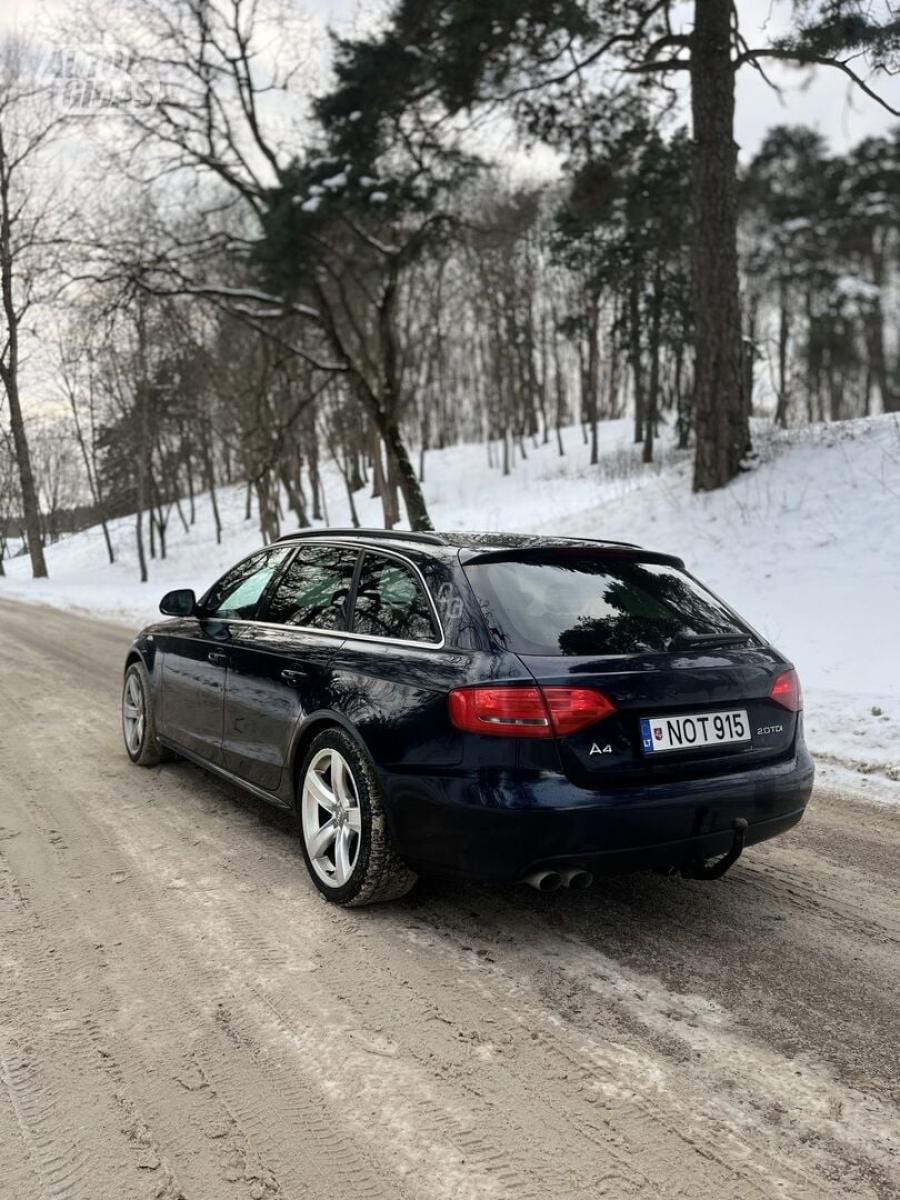 Blue Audi A4 2008 in Vilnius, with an engine capacity of 2.00 L and mileage of 394 thousand km for 4150 €, photo 2 on AUTOMOTO.COM.LV