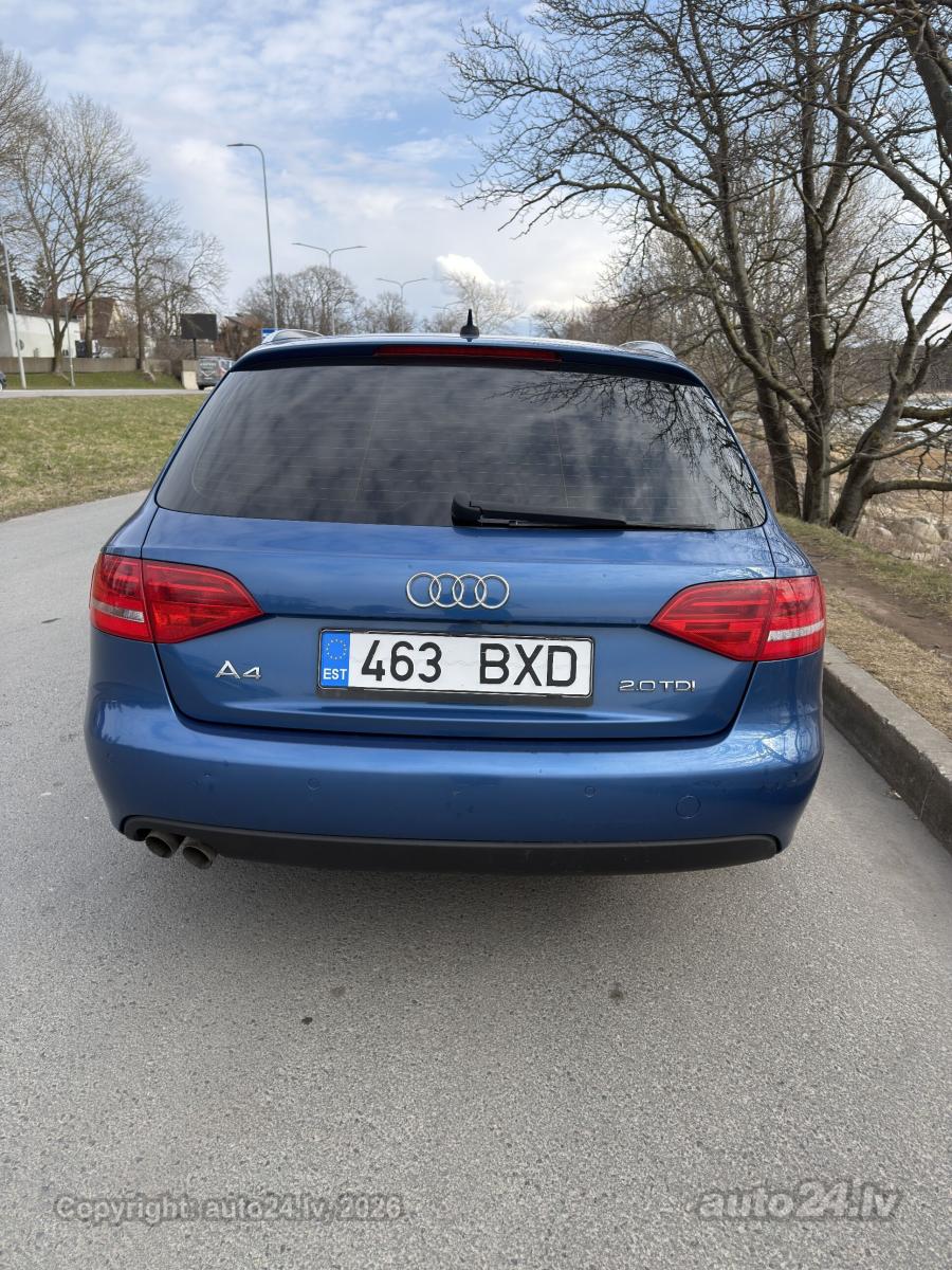 Blue Audi A4 2008 in Tallinn, with an engine capacity of 2.00 L and mileage of 292 thousand km for 4000 €, photo 6 on AUTOMOTO.COM.LV