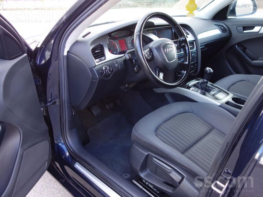 Blue Audi A4 2008 in Riga, with an engine capacity of 2.00 L and mileage of 0 thousand km for 4650 €, photo 6 on AUTOMOTO.COM.LV
