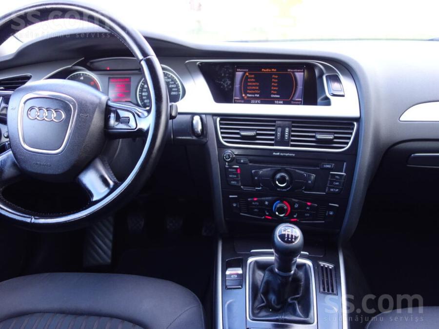 Blue Audi A4 2008 in Riga, with an engine capacity of 2.00 L and mileage of 0 thousand km for 4650 €, photo 9 on AUTOMOTO.COM.LV