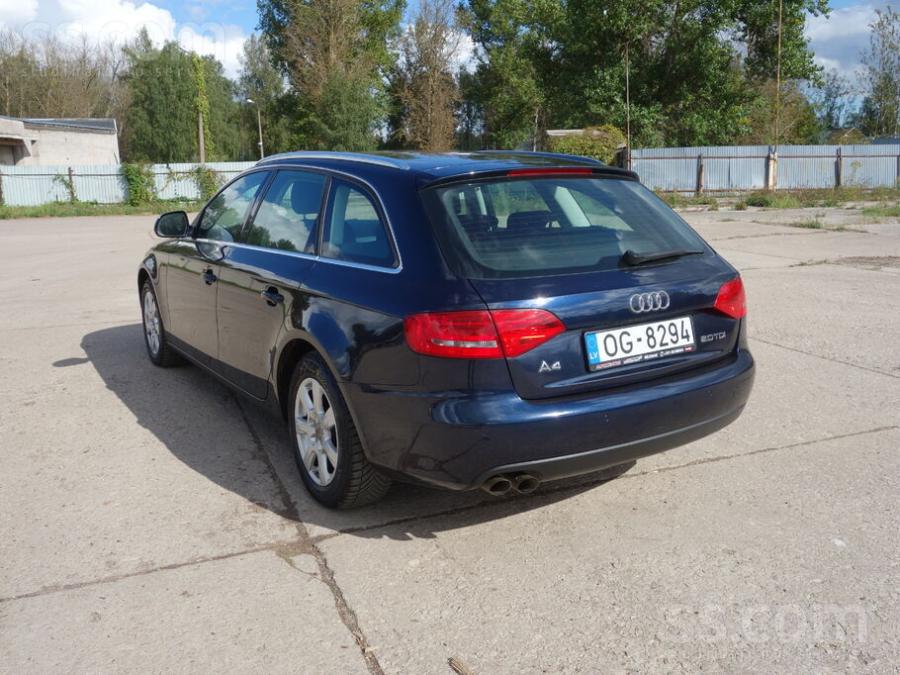 Blue Audi A4 2008 in Riga, with an engine capacity of 2.00 L and mileage of 0 thousand km for 4650 €, photo 36 on AUTOMOTO.COM.LV