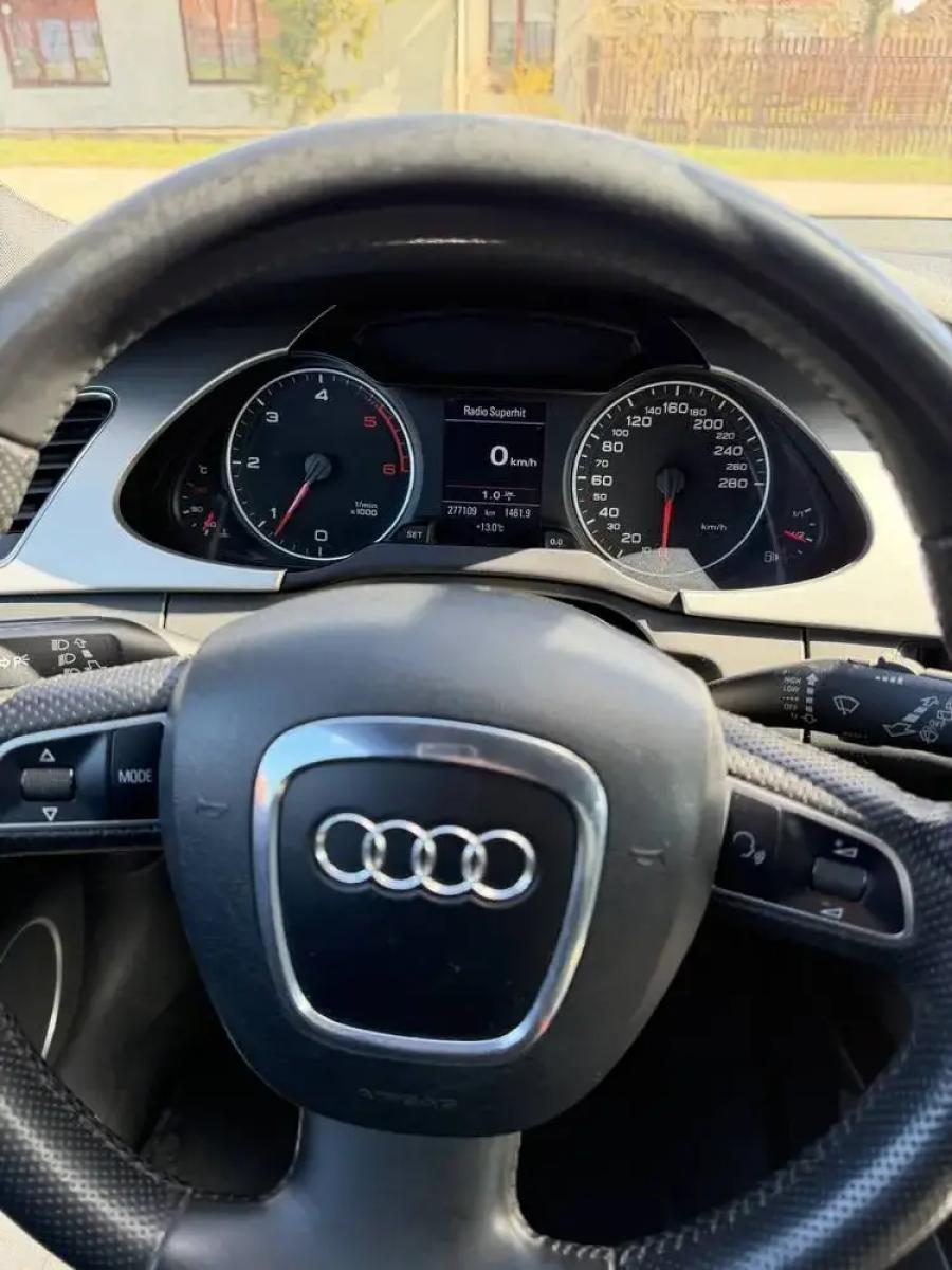 Blue Audi A4 2008 in Ventspils, with an engine capacity of 3.00 L and mileage of 277 thousand km for 6590 €, photo 23 on AUTOMOTO.COM.LV