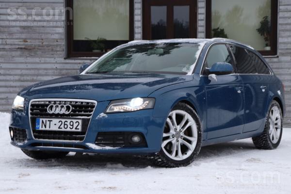 Blue Audi A4 2009 in Valmiera, with an engine capacity of 3.00 L and mileage of 0 thousand km for 8300 €, photo 1 on AUTOMOTO.COM.LV