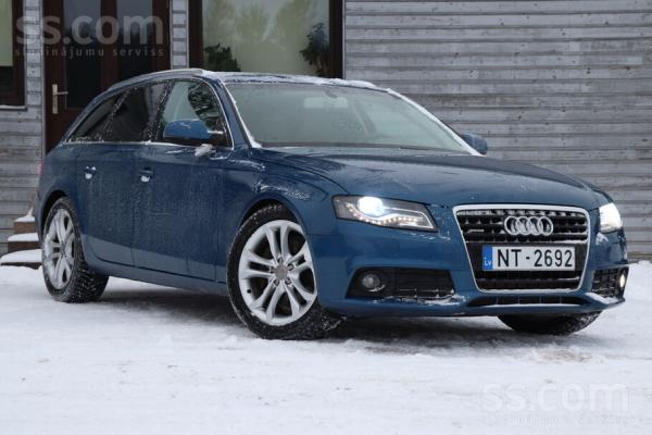 Blue Audi A4 2009 in Valmiera, with an engine capacity of 3.00 L and mileage of 0 thousand km for 8300 €, photo 2 on AUTOMOTO.COM.LV
