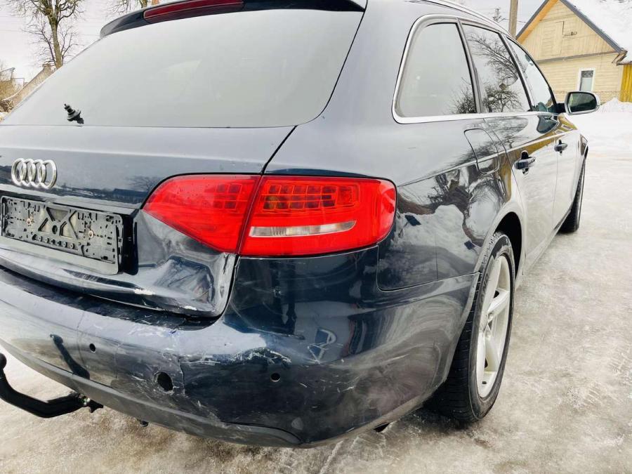 Blue Audi A4 2009 in Trakai, with an engine capacity of 1.97 L and mileage of 285 thousand km for 3850 €, photo 26 on AUTOMOTO.COM.LV