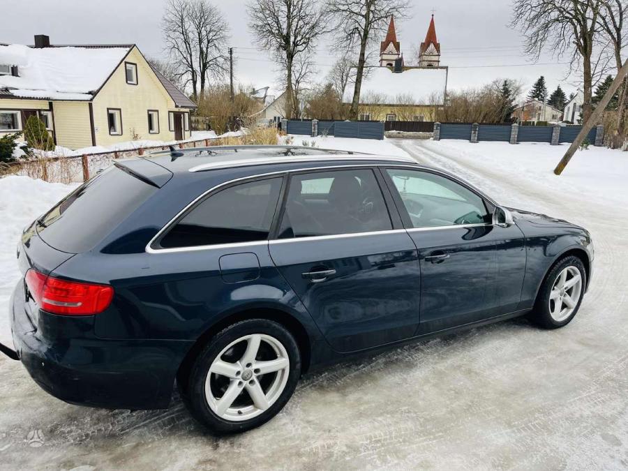 Blue Audi A4 2009 in Trakai, with an engine capacity of 1.97 L and mileage of 285 thousand km for 3850 €, photo 27 on AUTOMOTO.COM.LV