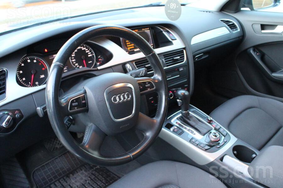 Blue Audi A4 2009 in Riga, with an engine capacity of 2.00 L and mileage of 203 thousand km for 5990 €, photo 9 on AUTOMOTO.COM.LV