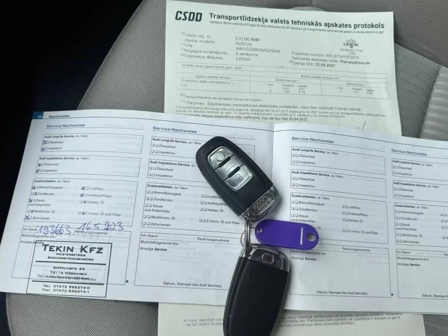 Zils Audi A4 2009 Rēzekne, ar dzinēja tilpumu 2.00 L un nobraukumu 238 tūkst. km par 5600 €, foto 16 vietnē AUTOMOTO.COM.LV