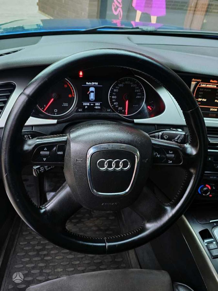 Blue Audi A4 2009 in Kaisiadorys, with an engine capacity of 2.00 L and mileage of 310 thousand km for 4999 €, photo 31 on AUTOMOTO.COM.LV