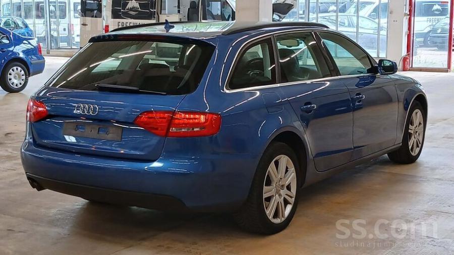Blue Audi A4 2009 in Riga, with an engine capacity of 2.00 L and mileage of 255 thousand km for 6480 €, photo 5 on AUTOMOTO.COM.LV