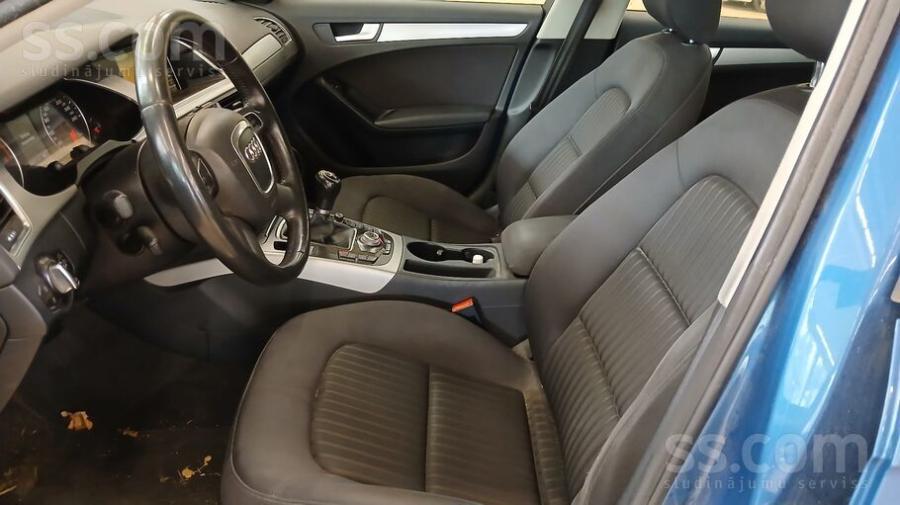 Blue Audi A4 2009 in Riga, with an engine capacity of 2.00 L and mileage of 255 thousand km for 6480 €, photo 13 on AUTOMOTO.COM.LV