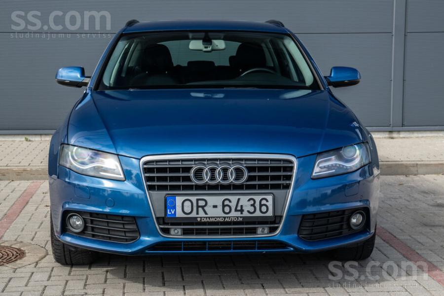 Blue Audi A4 2009 in Riga, with an engine capacity of 2.00 L and mileage of 255 thousand km for 5990 €, photo 3 on AUTOMOTO.COM.LV