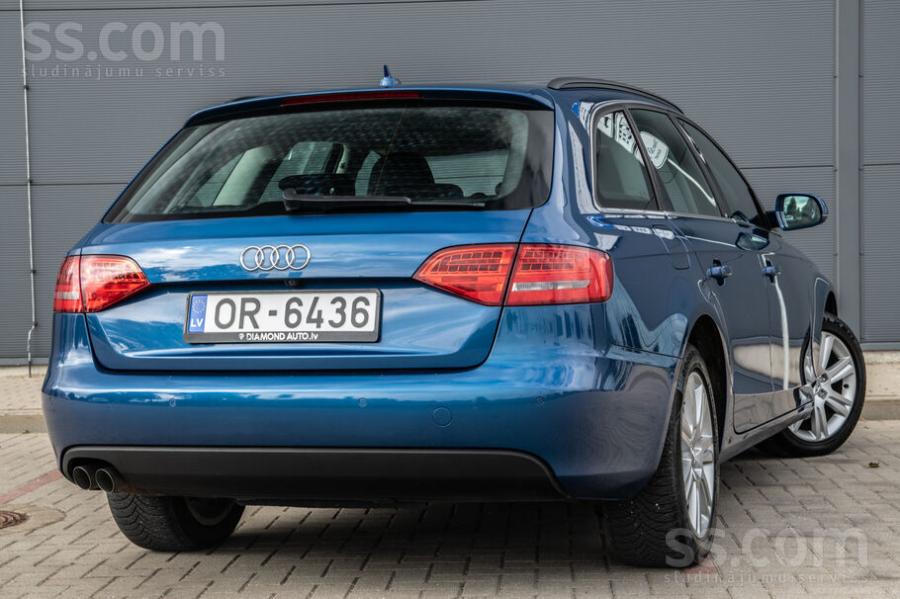 Blue Audi A4 2009 in Riga, with an engine capacity of 2.00 L and mileage of 255 thousand km for 5990 €, photo 5 on AUTOMOTO.COM.LV
