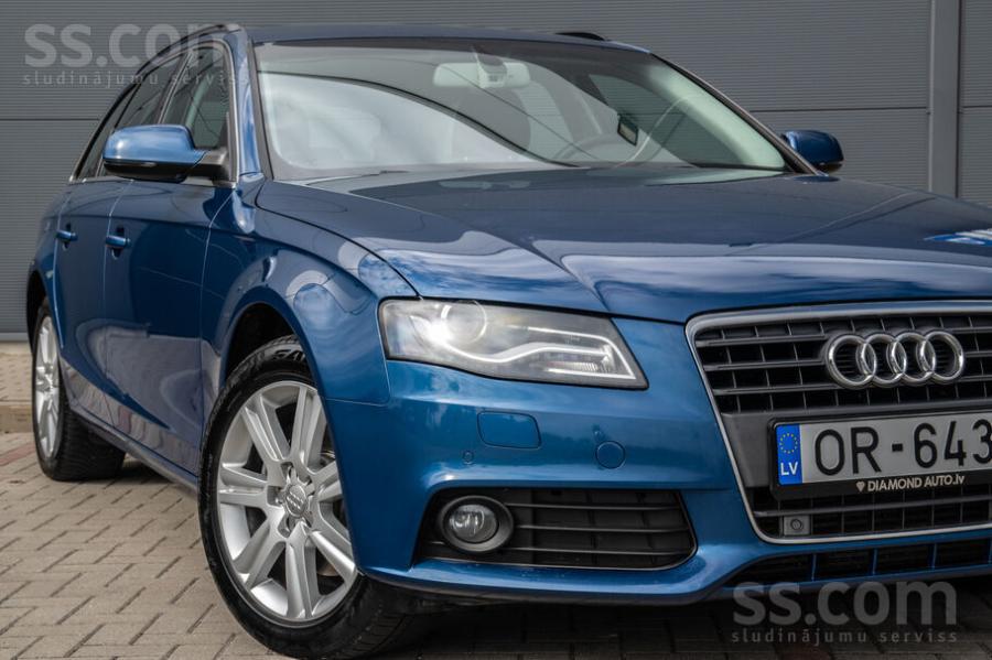 Blue Audi A4 2009 in Riga, with an engine capacity of 2.00 L and mileage of 255 thousand km for 5990 €, photo 13 on AUTOMOTO.COM.LV