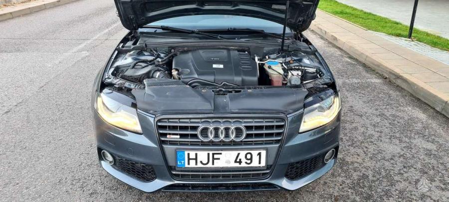 Blue Audi A4 2010 in Vilnius, with an engine capacity of 1.97 L and mileage of 418 thousand km for 4300 €, photo 28 on AUTOMOTO.COM.LV