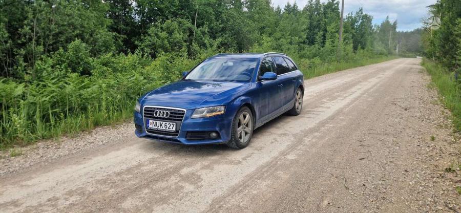 Blue Audi A4 2010 in Vilnius, with an engine capacity of 1.97 L and mileage of 321 thousand km for 1950 €, photo 1 on AUTOMOTO.COM.LV
