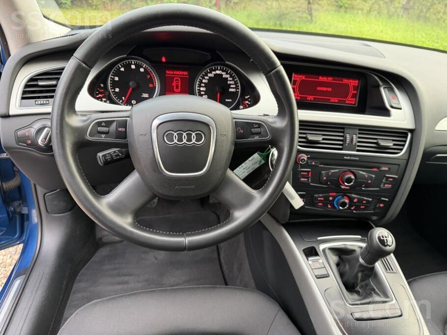 Blue Audi A4 2010 in Tukums, with an engine capacity of 1.80 L and mileage of 240 thousand km for 4990 €, photo 28 on AUTOMOTO.COM.LV