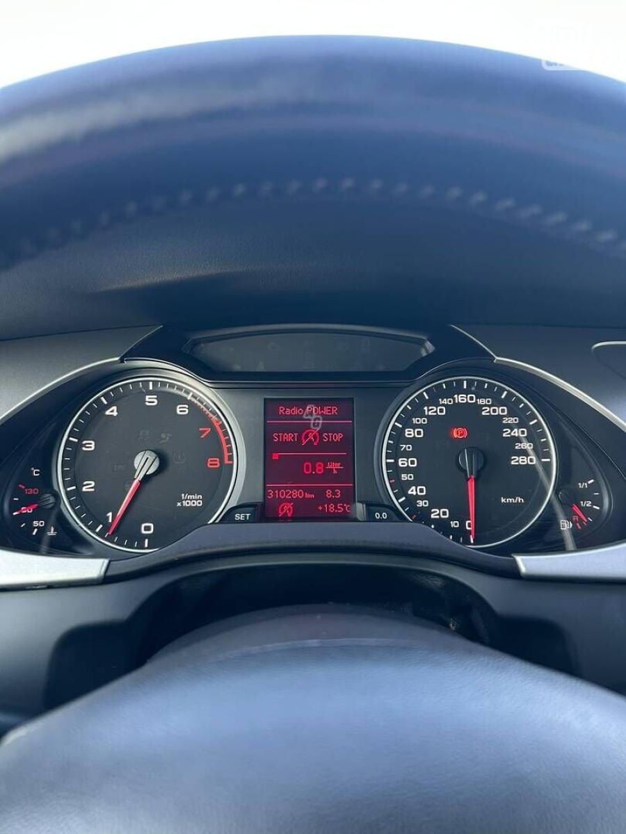 Blue Audi A4 2010 in Vilnius, with an engine capacity of 2.00 L and mileage of 310 thousand km for 4899 €, photo 17 on AUTOMOTO.COM.LV