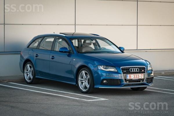 Blue Audi A4 2011 in Riga, with an engine capacity of 2.00 L and mileage of 335 thousand km for 6995 €, photo 3 on AUTOMOTO.COM.LV