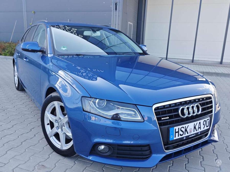 Blue Audi A4 2011 in Vilnius, with an engine capacity of 3.00 L and mileage of 285 thousand km for 7490 €, photo 1 on AUTOMOTO.COM.LV