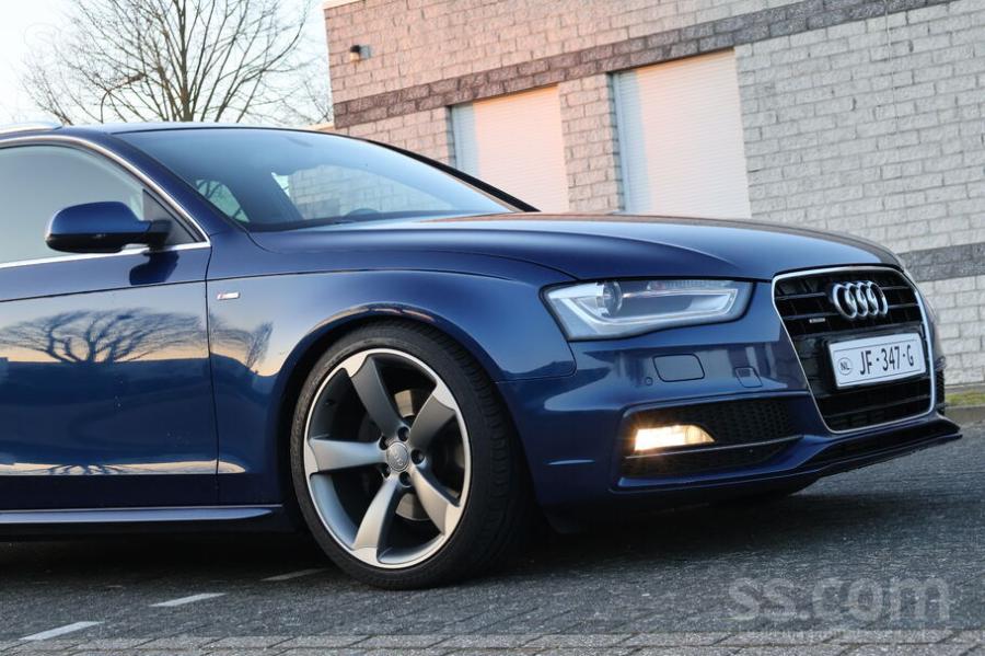 Blue Audi A4 2012 in Saldus, with an engine capacity of 3.00 L and mileage of 219 thousand km for 10695 €, photo 8 on AUTOMOTO.COM.LV
