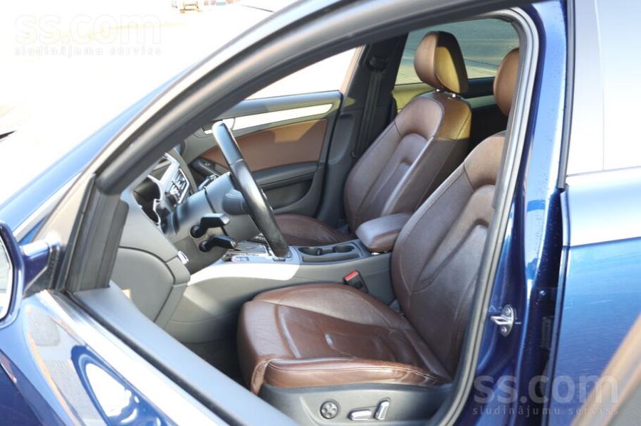 Blue Audi A4 2012 in Saldus, with an engine capacity of 3.00 L and mileage of 219 thousand km for 10695 €, photo 11 on AUTOMOTO.COM.LV